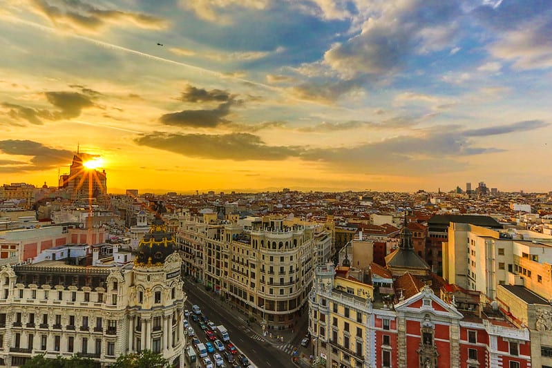 Los atardeceres otoñales más bonitos de la ciudad de Madrid 2022